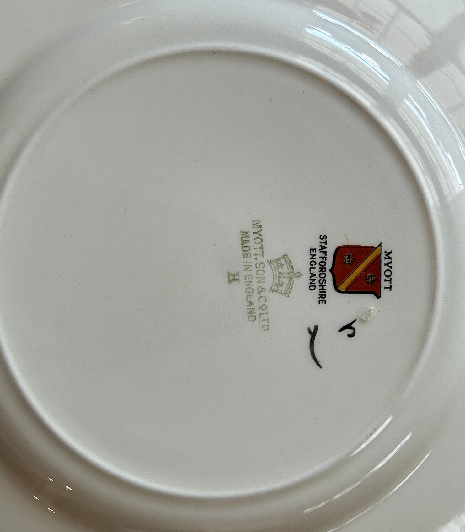 RARE Vintage Myott Staffordshire Pottery, dorothy, Made in England, Six ...