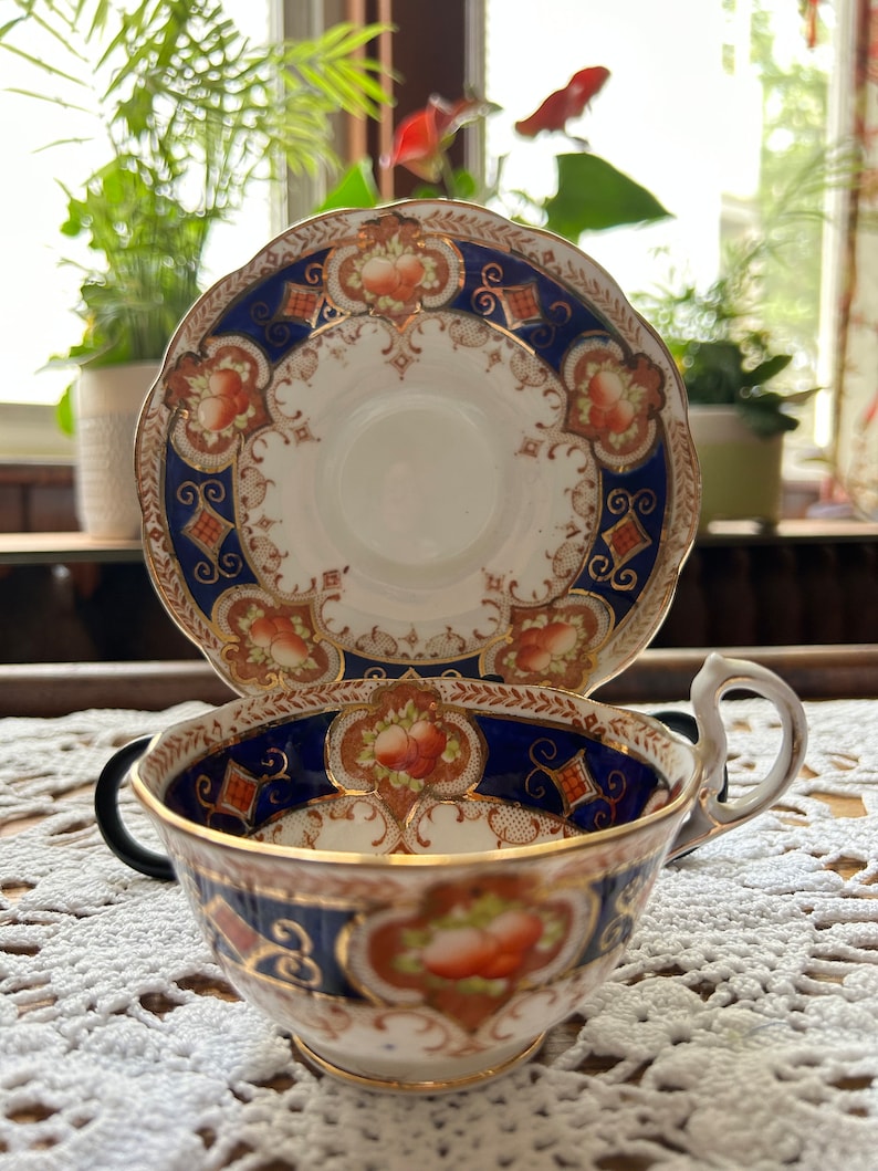 1920's Royal Albert Crown Rust and Cobalt Green Imari Cup - Etsy