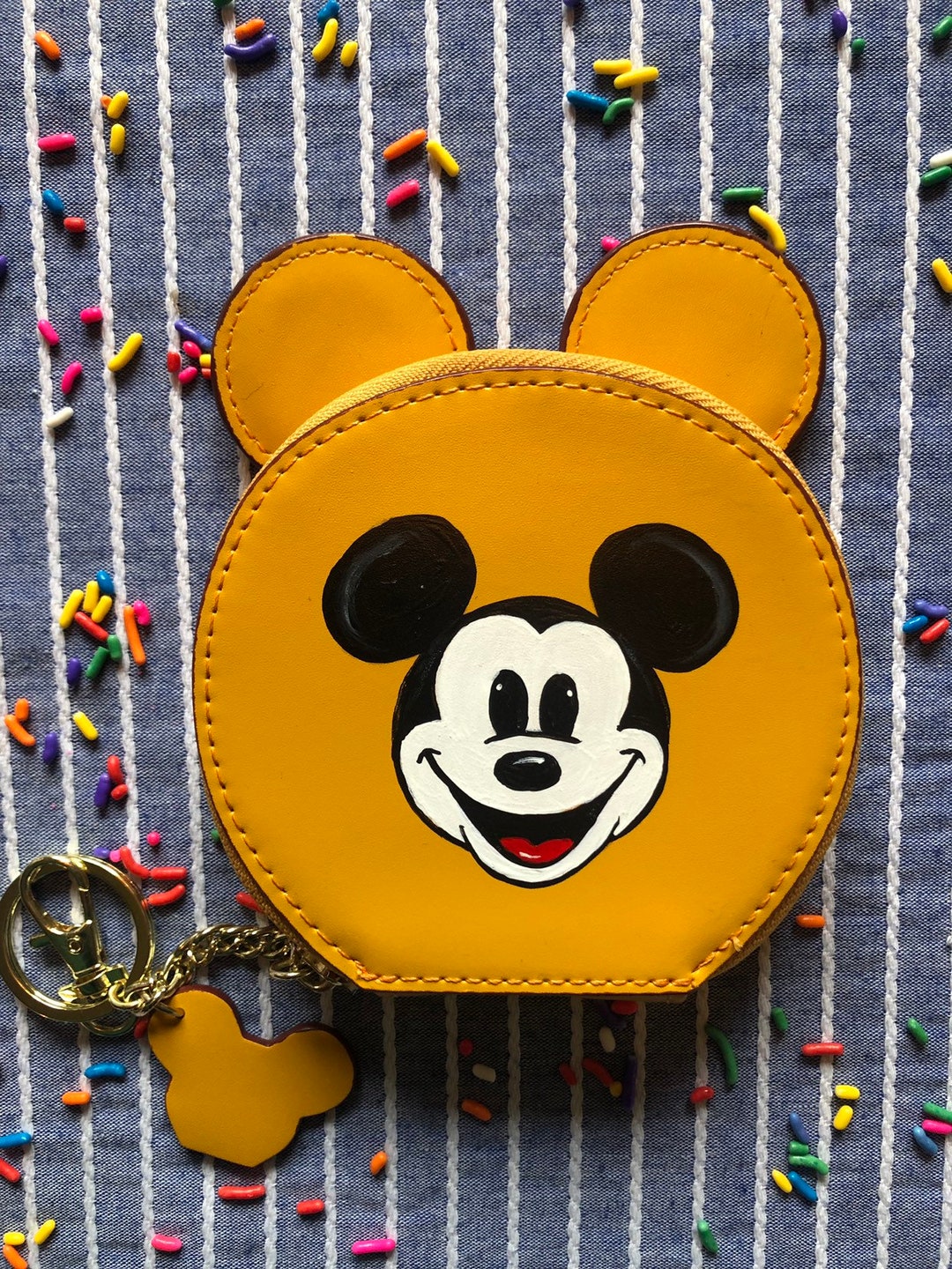 Custom Painted Mickey Shape Coin Purse- Made to Order - Etsy