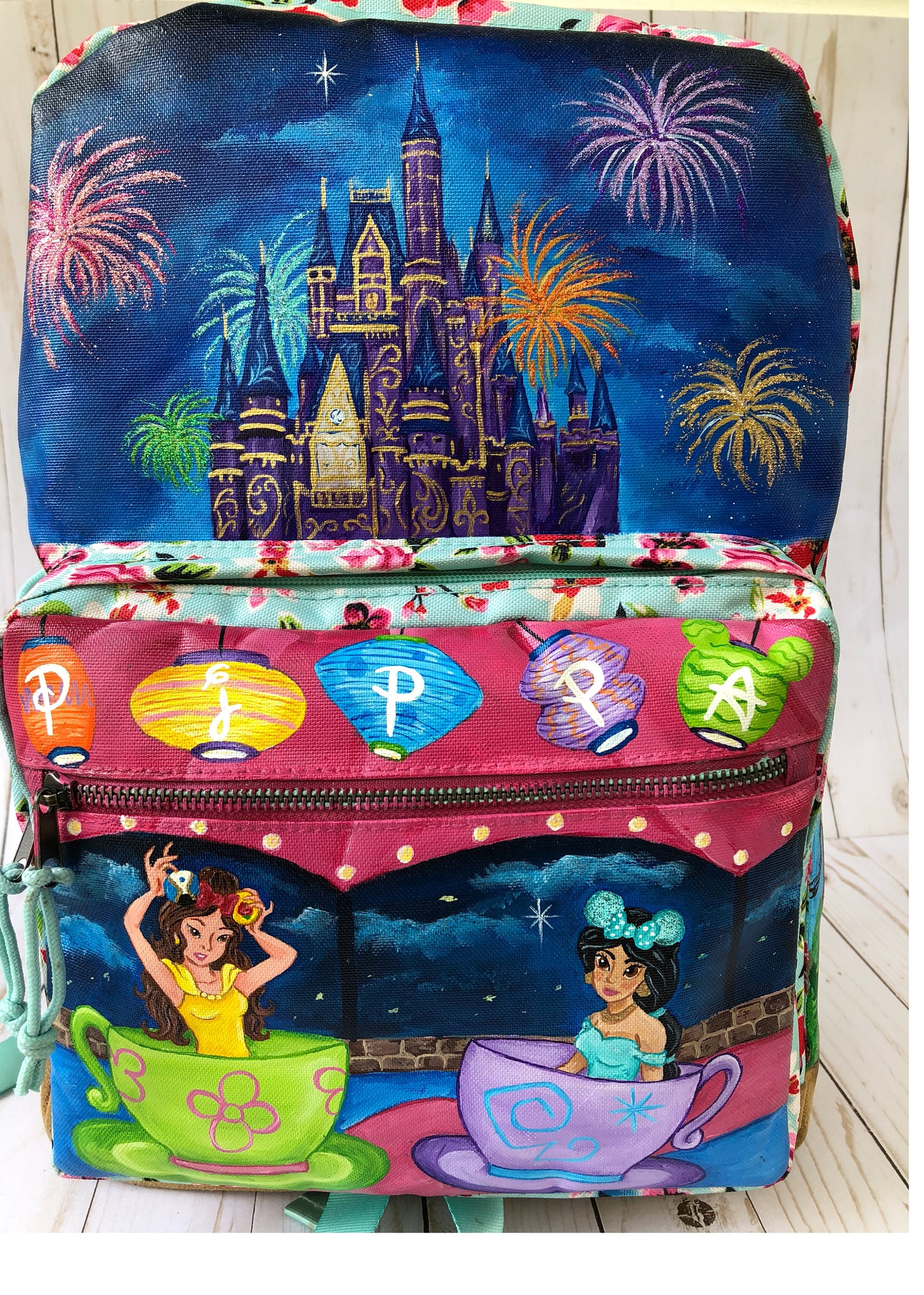 Custom Painted Backpack 5 characters Read description | Etsy