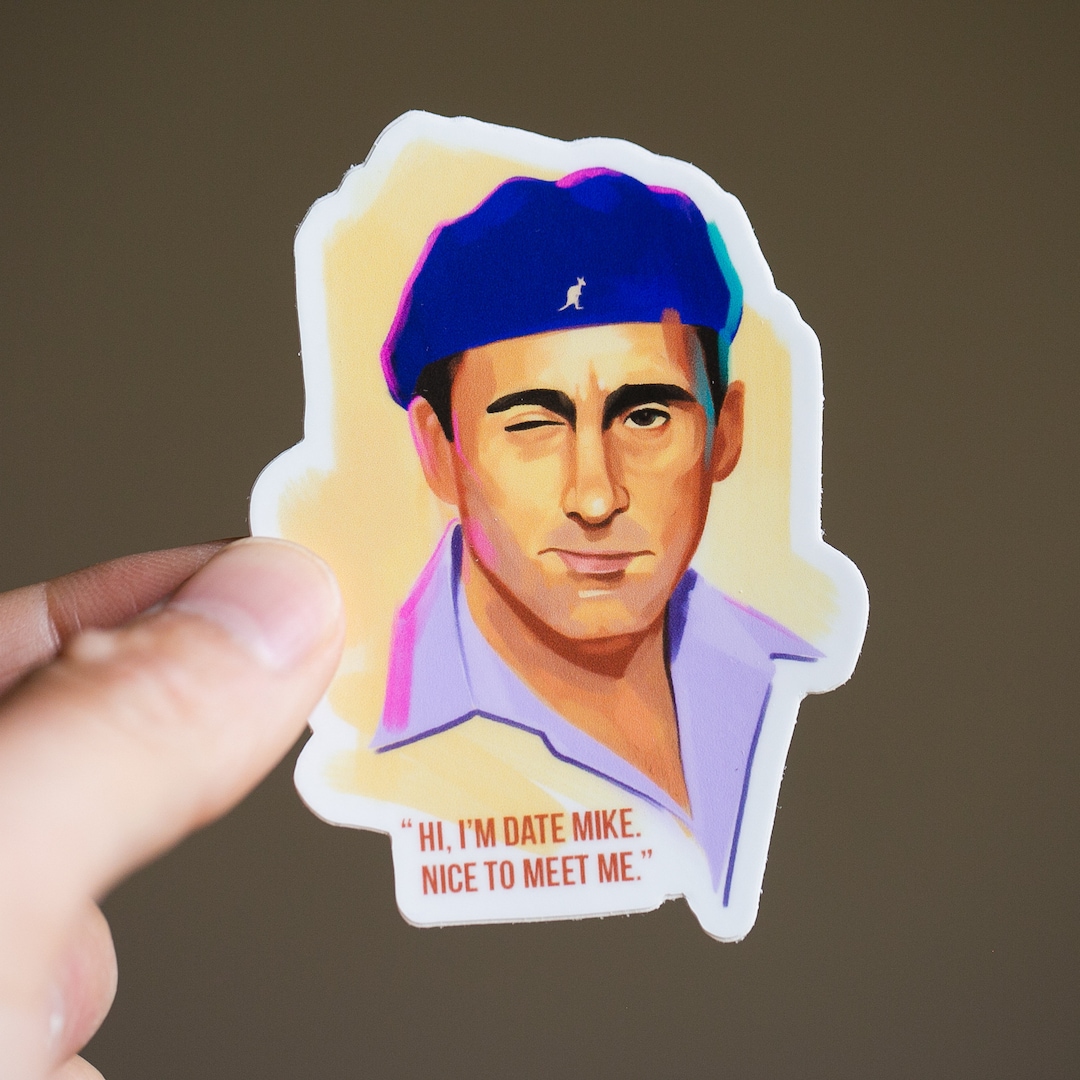 The Office TV Show Michael Scott Sticker | Funny Vinyl Sticker | Date ...