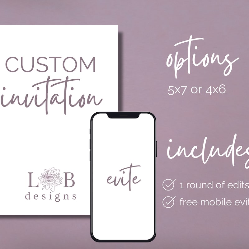 Custom Invitations - Etsy