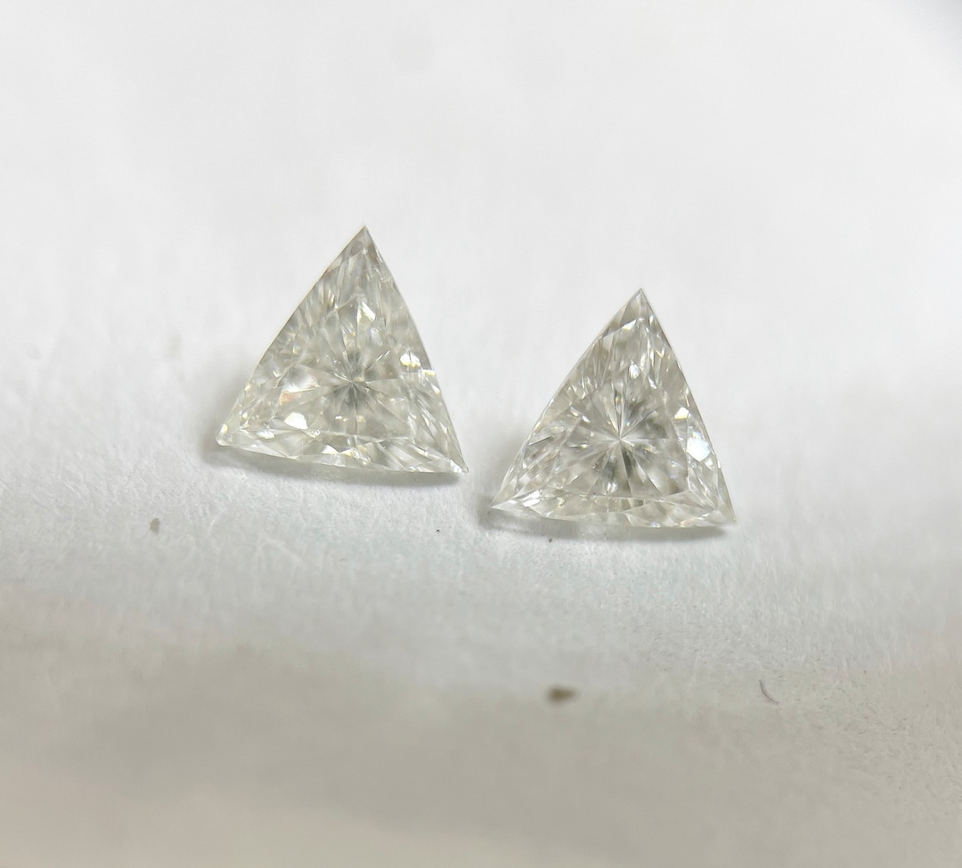 Pair Trillion Diamonds 0.36ct I VS2 Loose Pair Triangle - Etsy