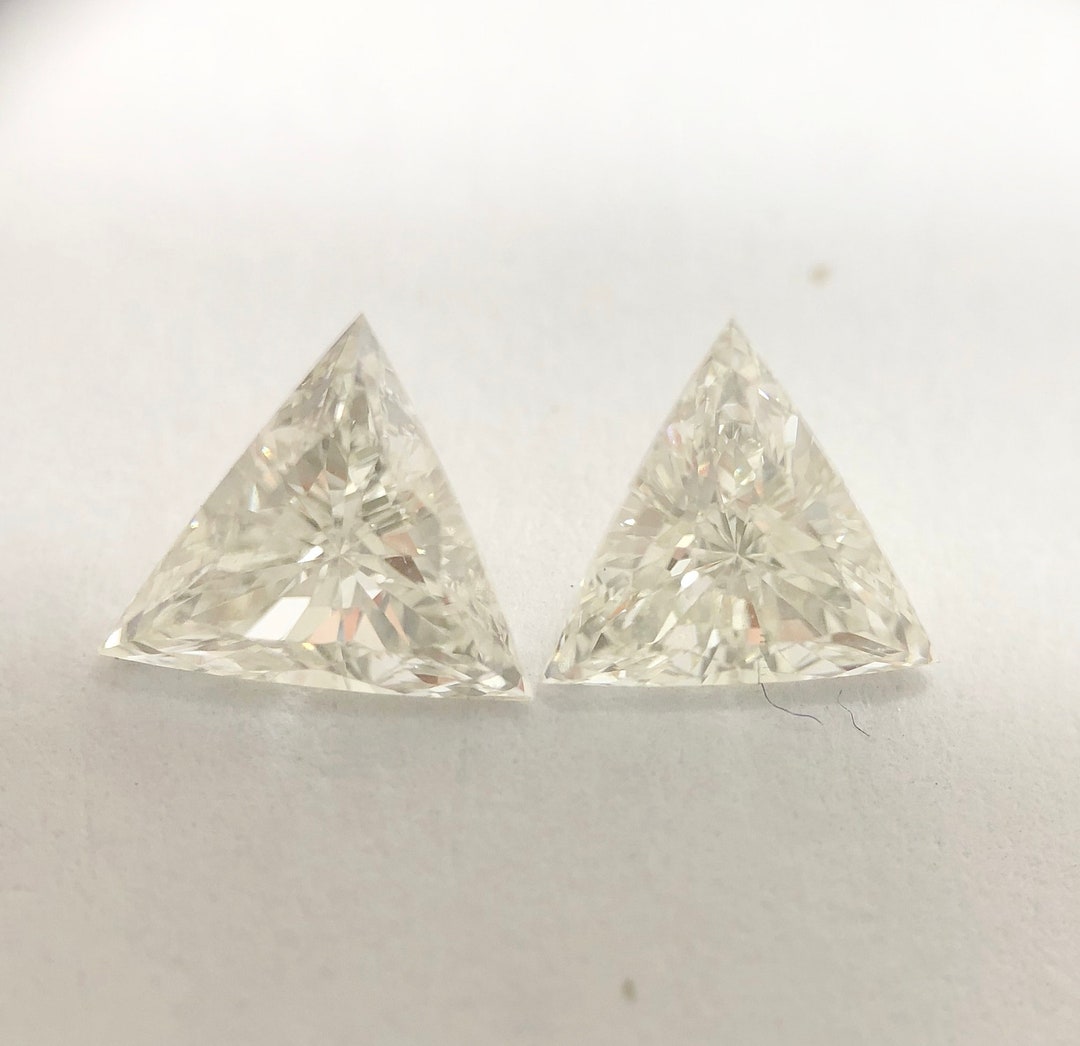 Loose Pair Trillions Diamonds, 0.72ct K VS1 Loose Pair Triangle ...