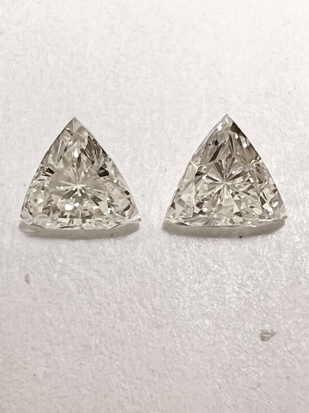 Loose Pair Trillions Diamonds, 0.36ct I VS2 Loose Pair Triangle ...