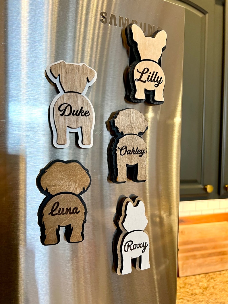 2 Layered Dog Magnet 3.5" Tall Perfect Gift for Friends and Family ...