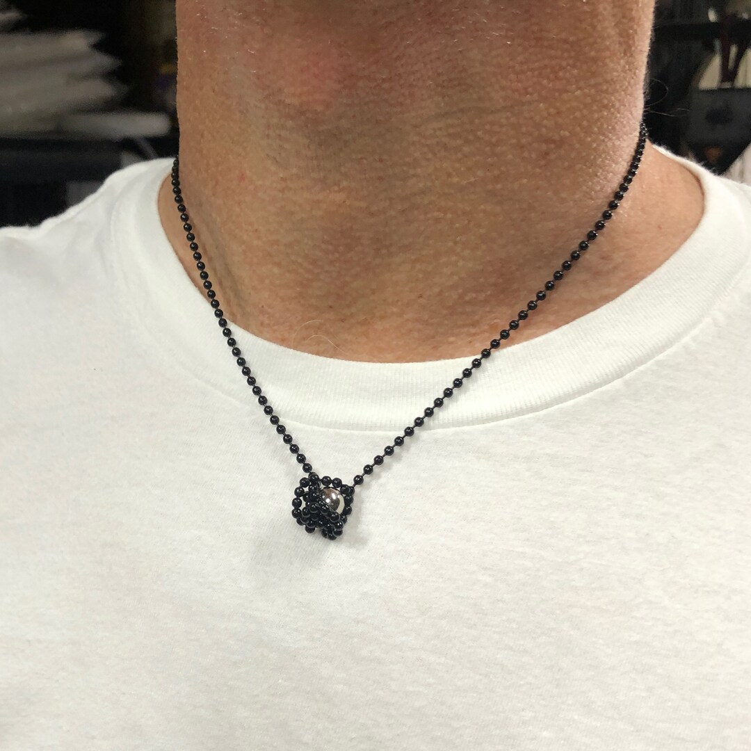 Magnetic Ball Chain Bracelet or Necklace Black - Etsy