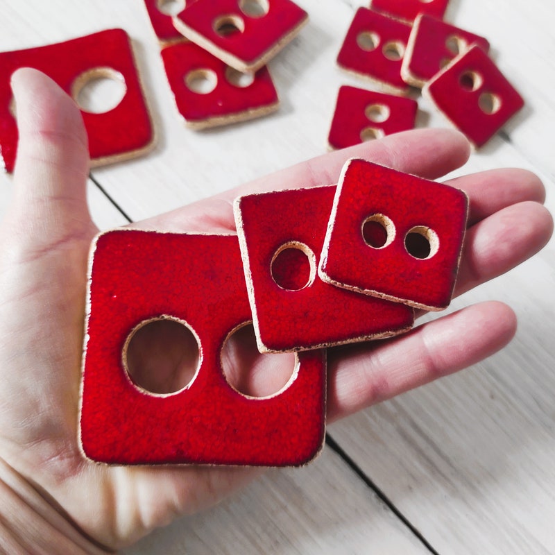 Square Buttons - Etsy