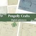 PDF Digital Embroidery Pattern Gradient Leaves Hand - Etsy