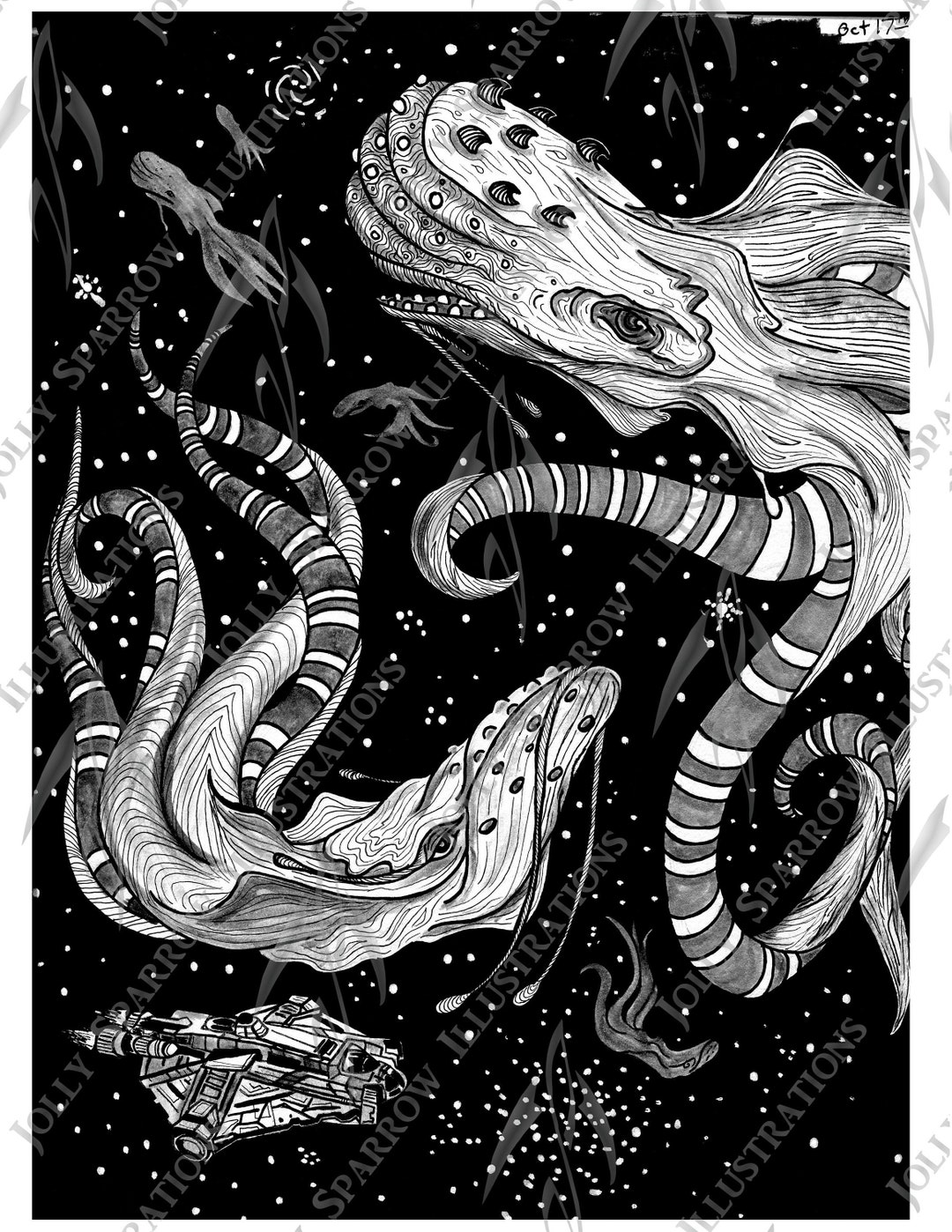 Purrgil Art Print - Etsy