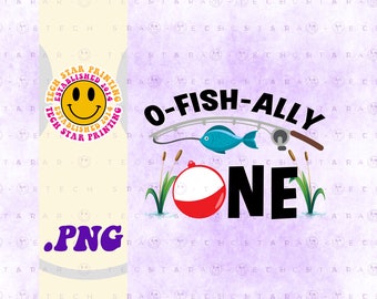 O-fish-ally One PNG digital Download Only First Birthday - Etsy