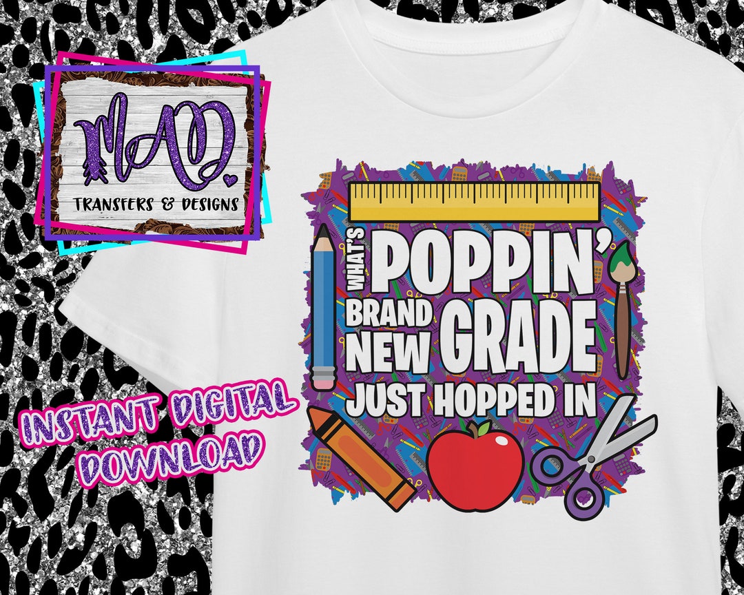 What's Poppin' Back to School DIGITAL DOWNLOAD - Etsy