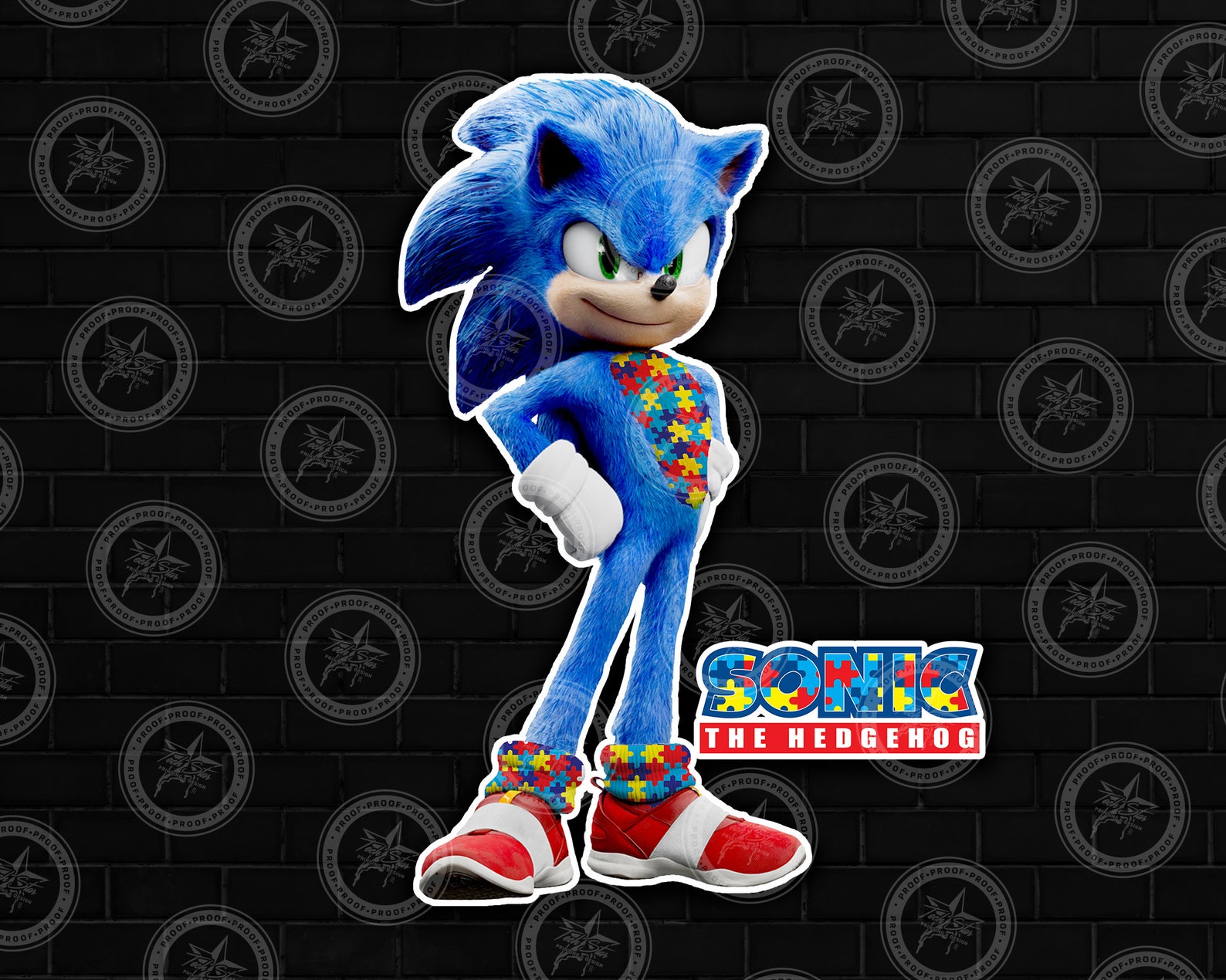 DIGITAL DOWNLOAD Autism Awareness Sonic | Etsy