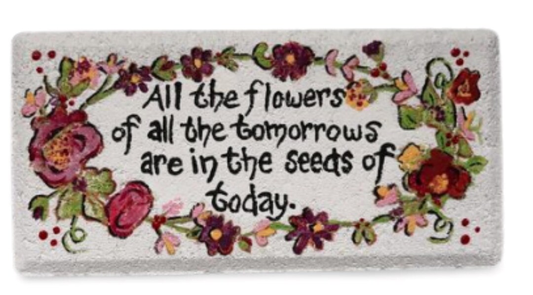 Garden Stone Saying, Garden Stone, Stepping Stone, Inspire ...