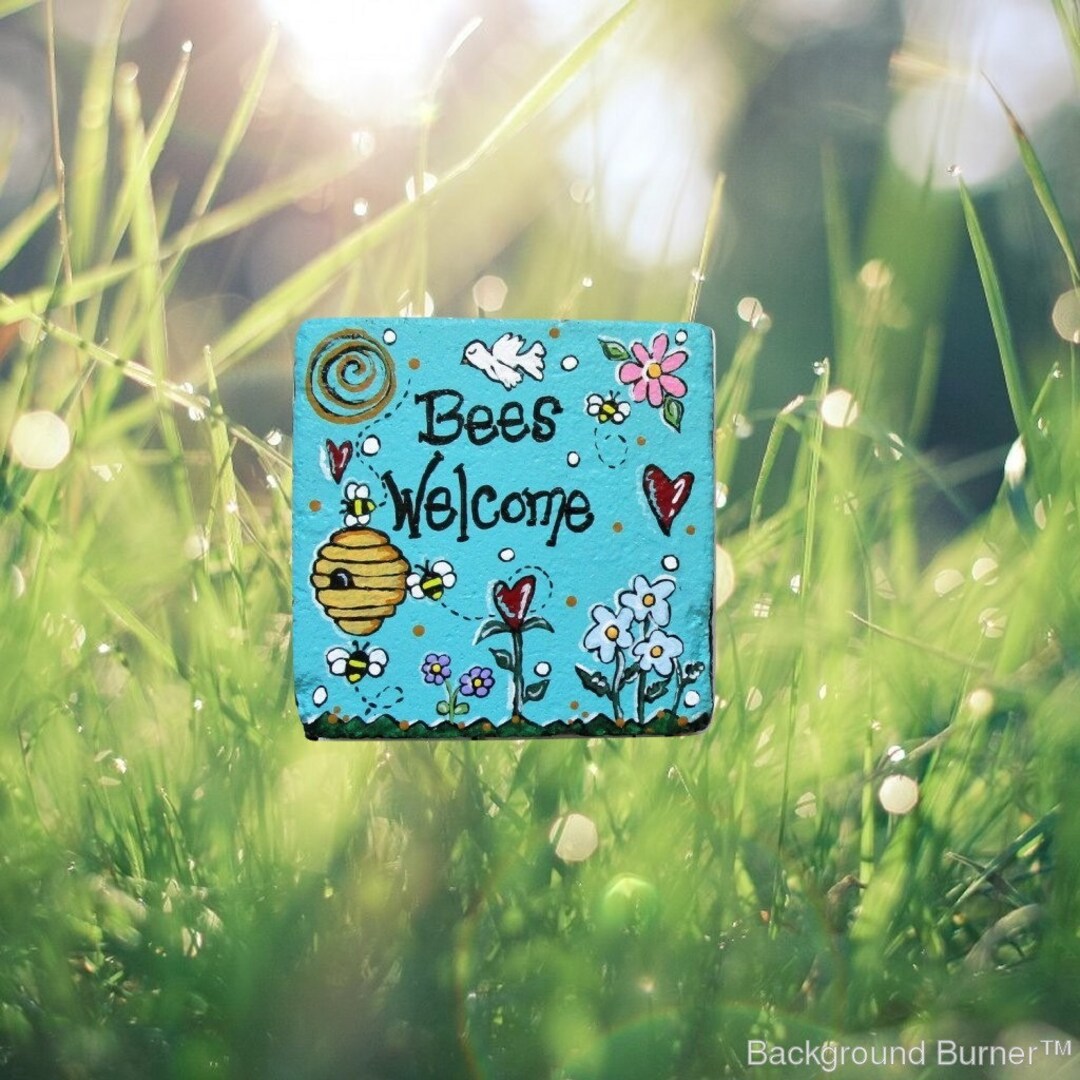Bees Welcome Garden Steppingstone, Bee, Bees, Honey, Welcome, Bees ...