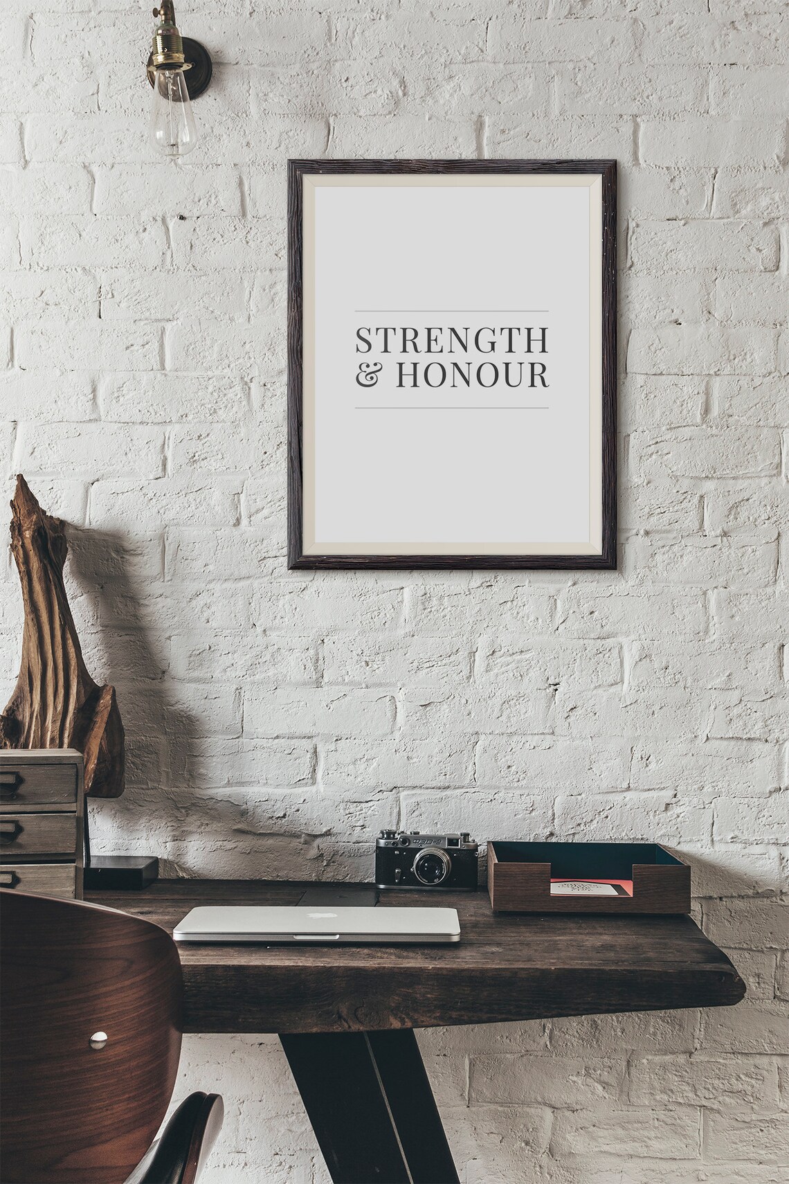 STRENGTH AND HONOUR Poster. Motivation. Quote. Home. Inspirational ...