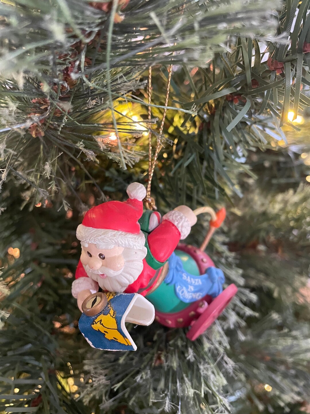 Vintage 1994 “santa is Coming” Matrix Industries Keepsake Christmas ...