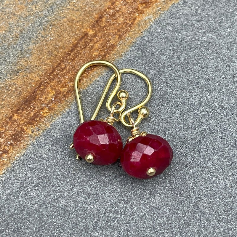 Ruby Earrings - Etsy