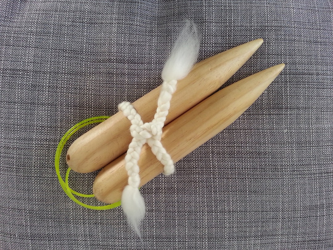 Super Chunky Knitting Needles 45mm Circular Handmade Pine - Etsy