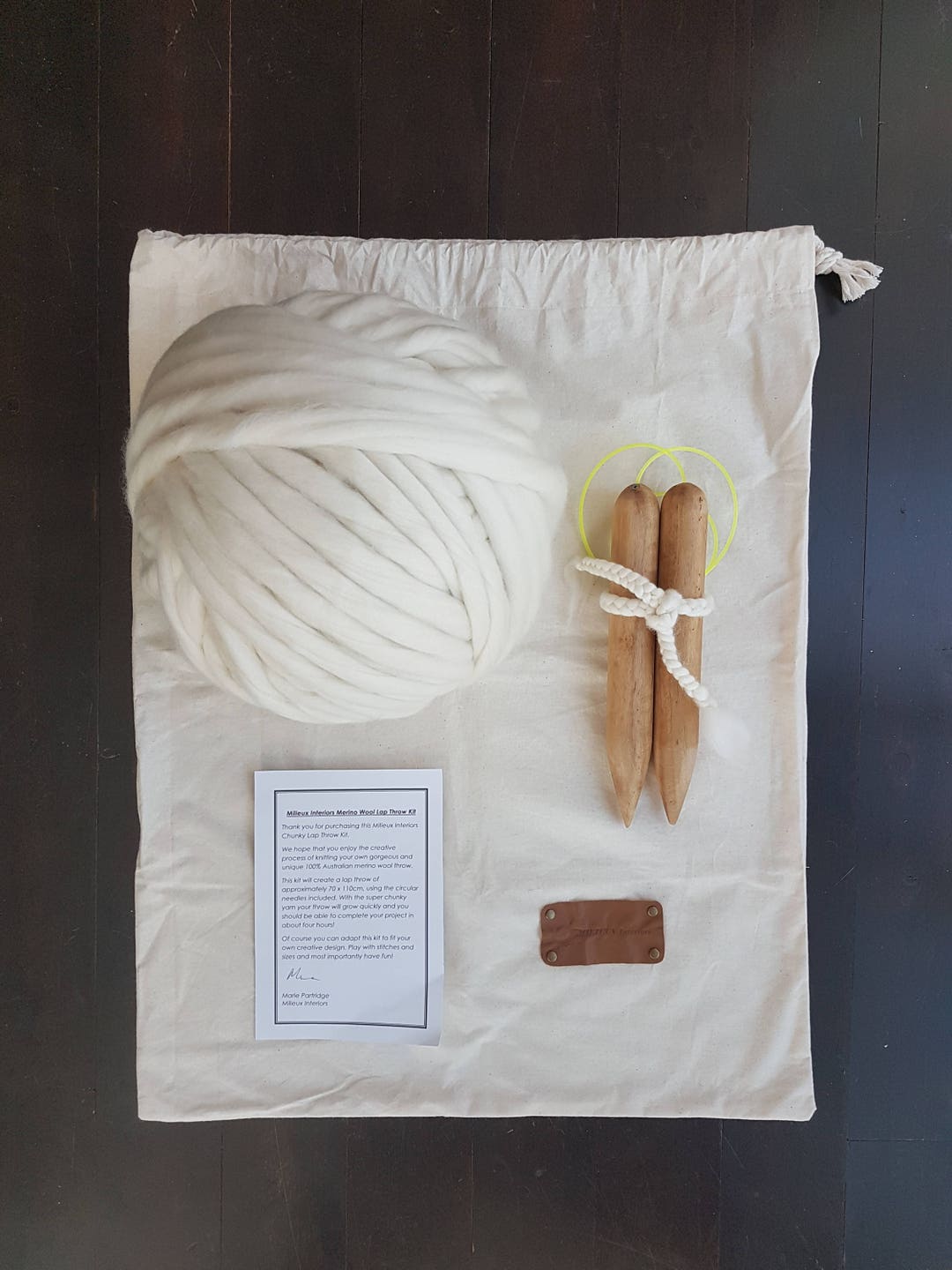 DIY Super Chunky Knitting Kits Lap Throw 70 X 110cm DIY Knitting ...