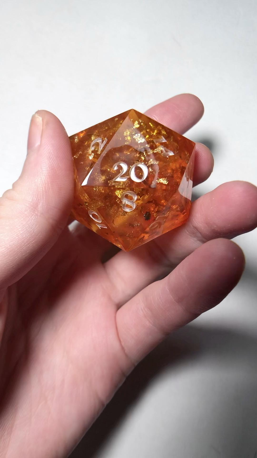 Sunburst- 35mm Sharp Edge D20 Chonk Dice, Dungeons and Dragons, D&D, Dnd, RPG Dice - Etsy