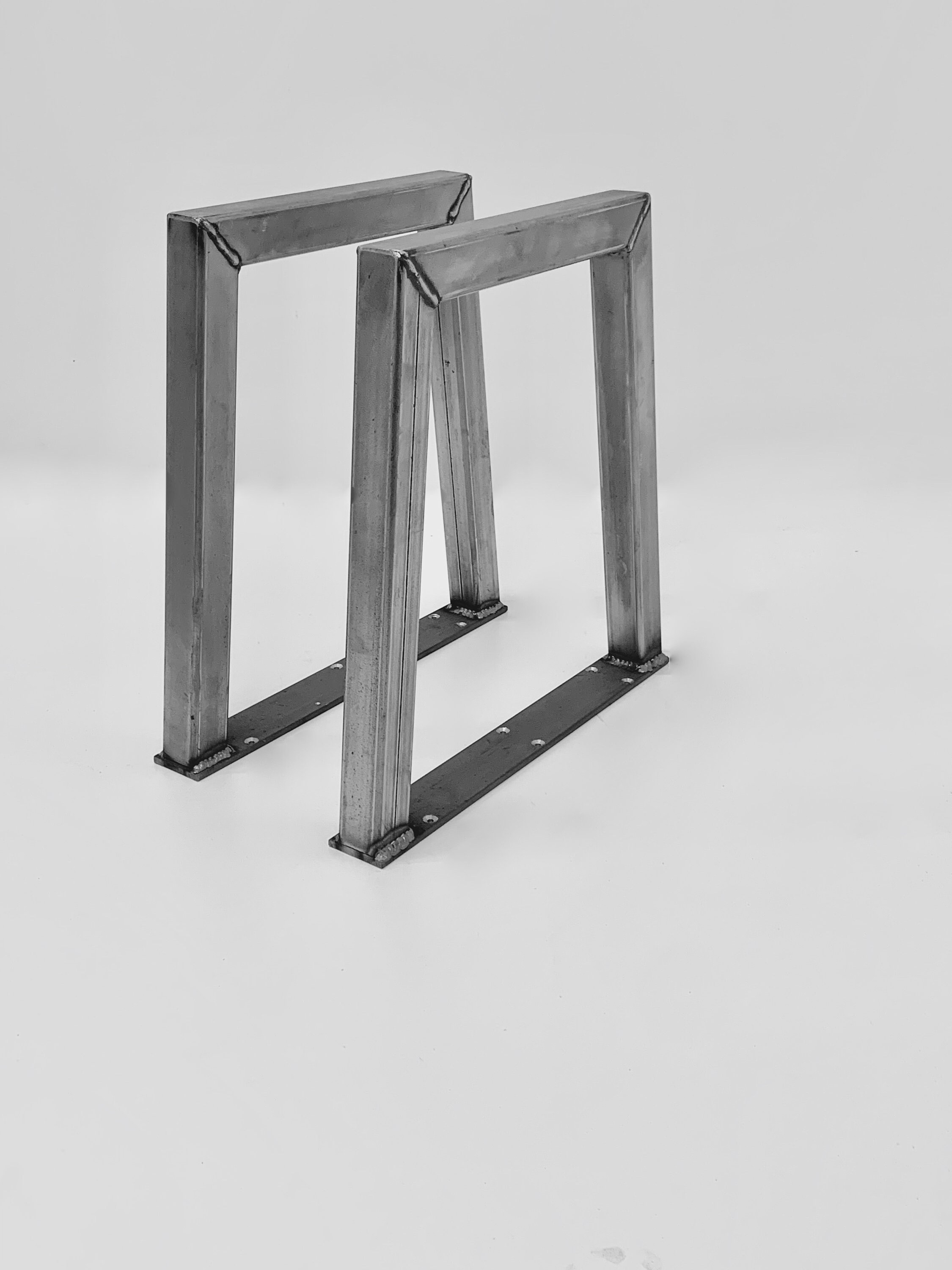 Metal Sqaure Legs | Set of (2) | , Square Tubing Leg Base, Square Leg ...