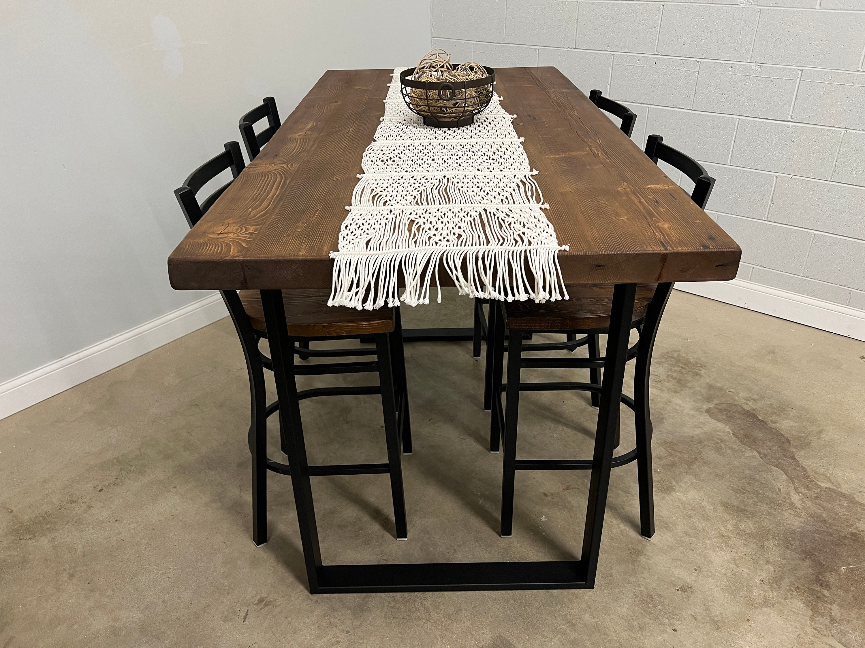 Bar Height/high Top,rectangular Pub Table,standing Height Bar Table ...