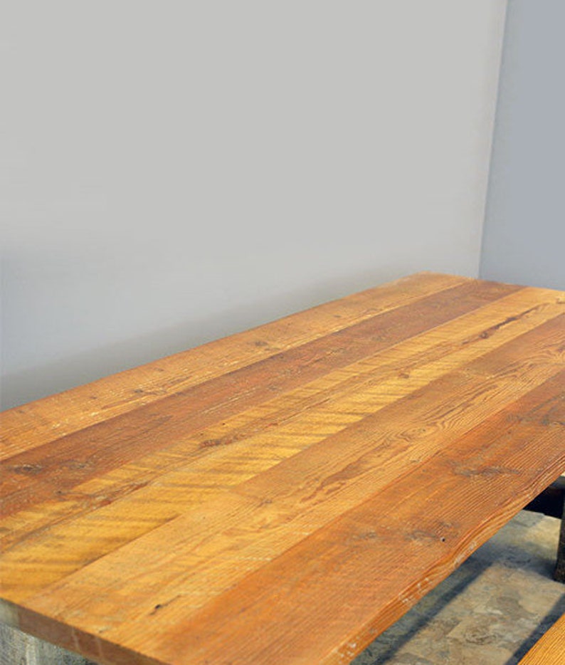 Wood Conference Table in Thick Reclaimed Wood Fast Shipping | Etsy