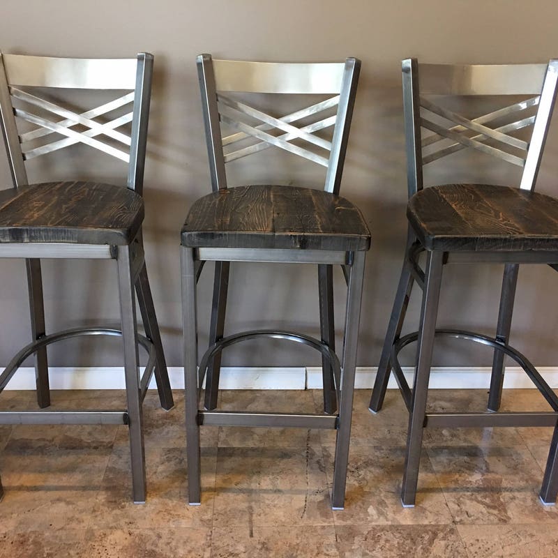 Reclaimed Bar Stool - Etsy