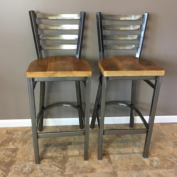 Reclaimed Bar Stool - Etsy