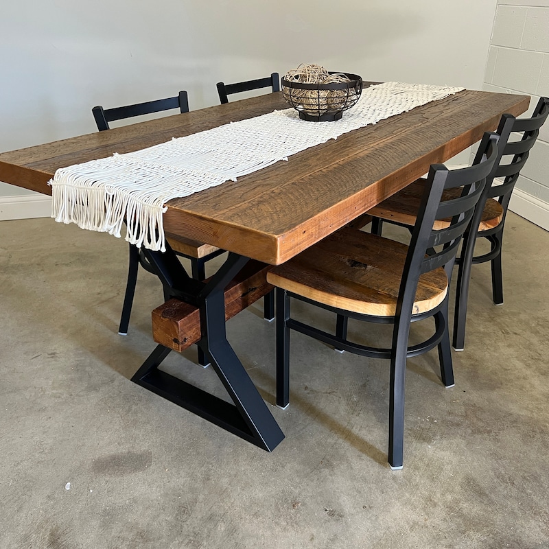 Solid Wood Dining Table - Etsy