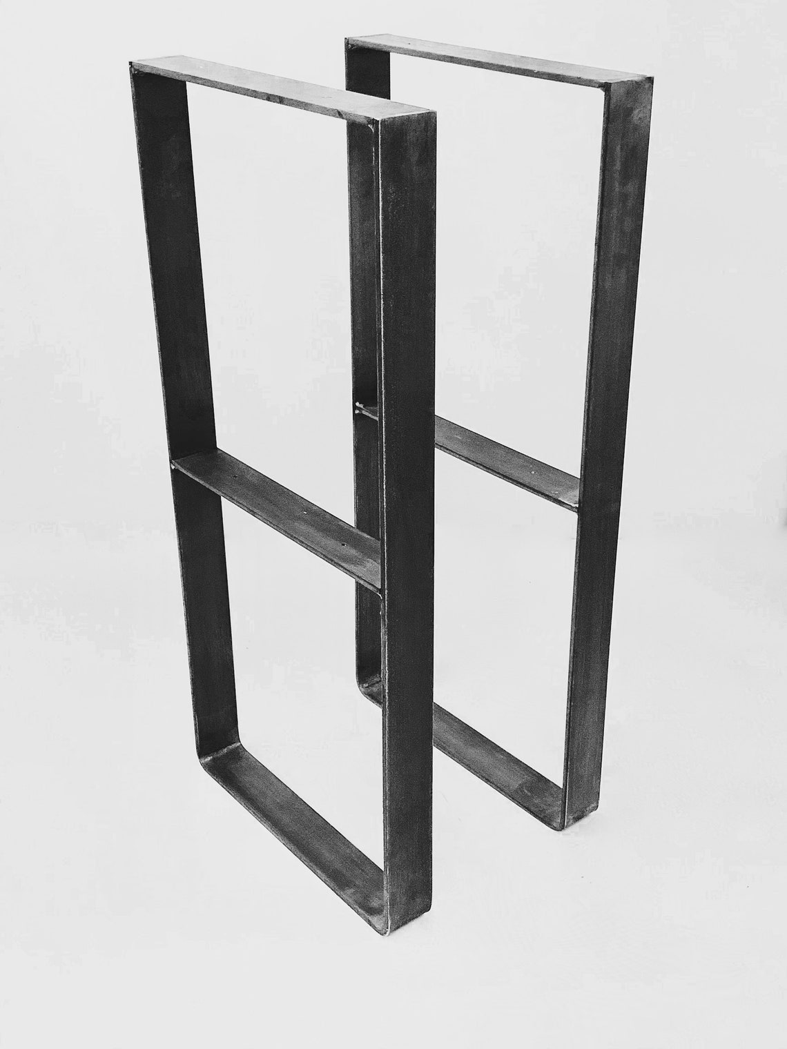 Square Flat Stock Leg's With Middle Shelf Set of 2 - Etsy