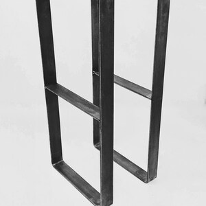 Square Flat Stock Leg's With Middle Shelf Set of (2) |(2" Wide - 1/4 ...