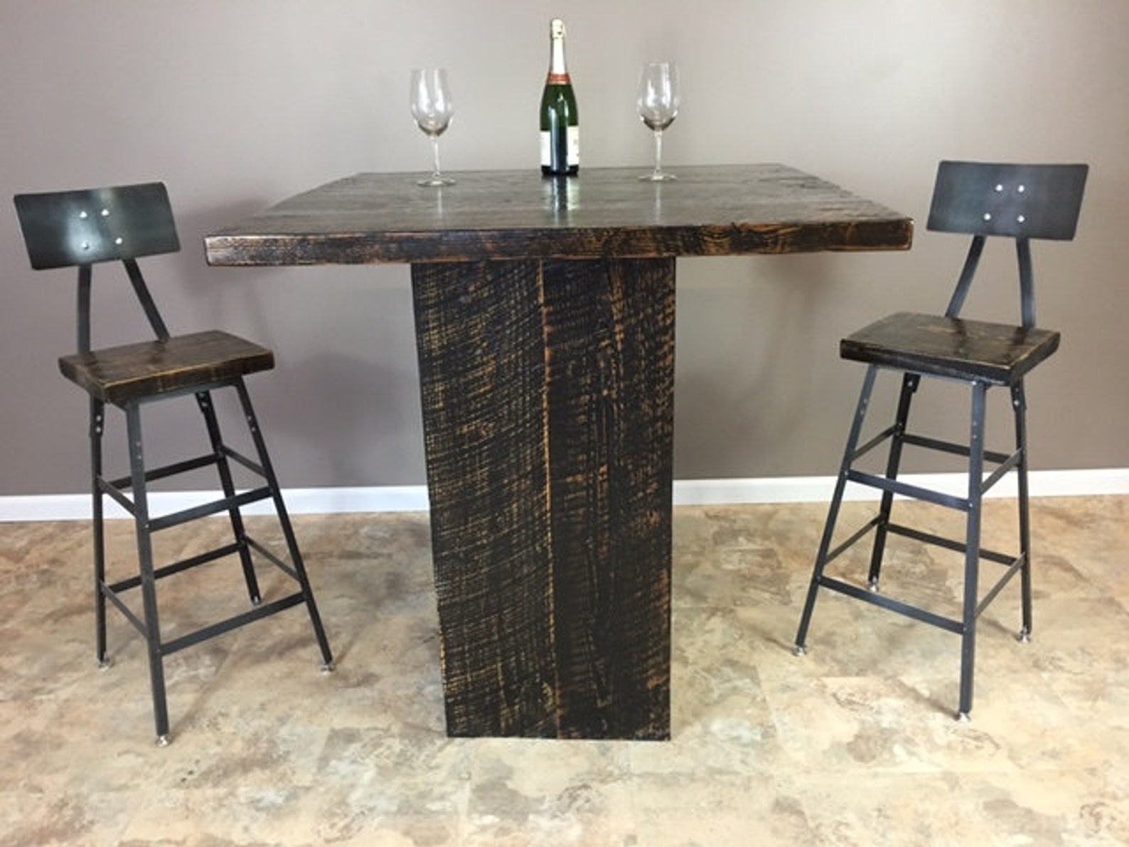 Reclaimed Wood Bar Table Pub Table Patio Table Cafe Table - Etsy
