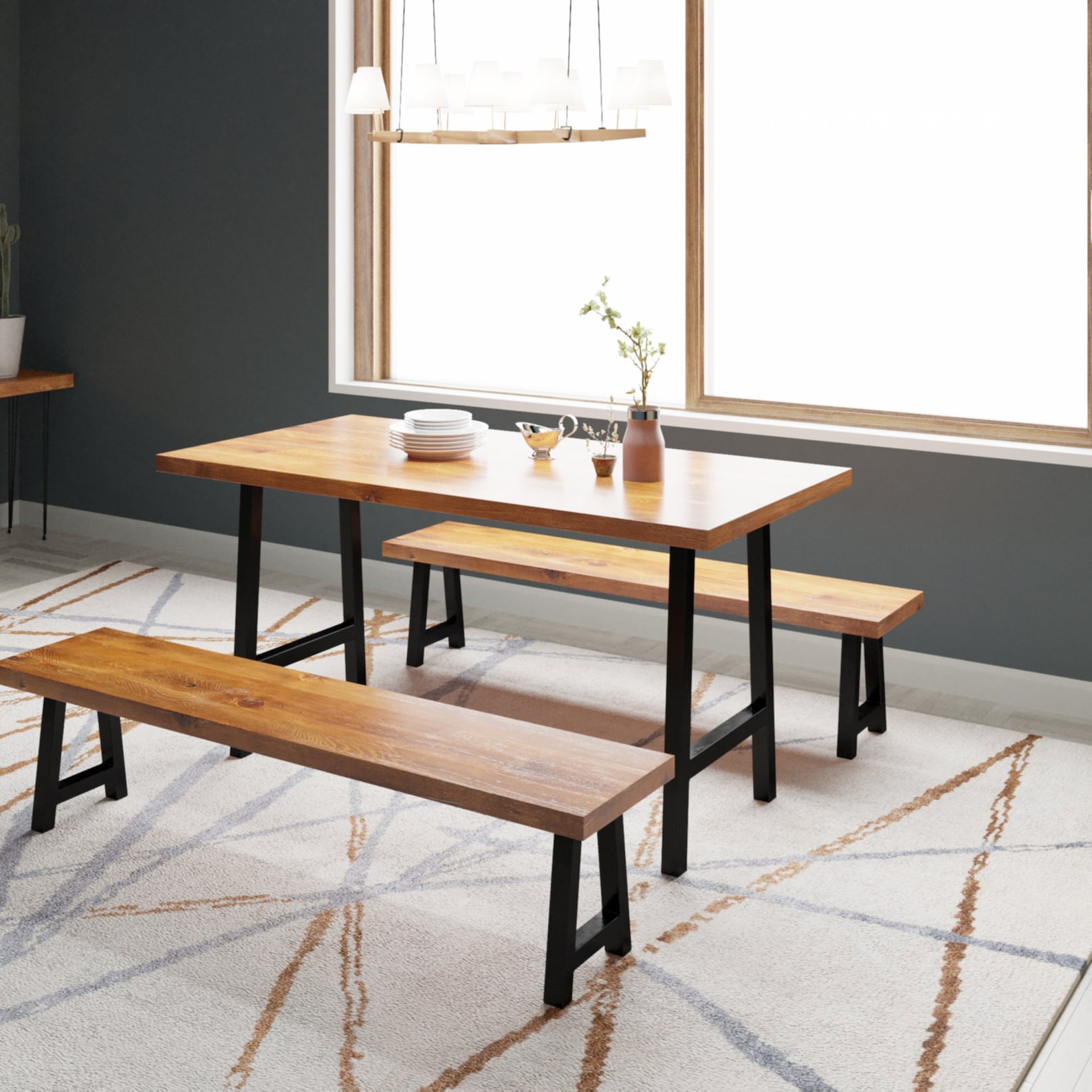 Metal Table Legs - A Frame Style - Set of 2- Powder Coated- Metal Leg ...