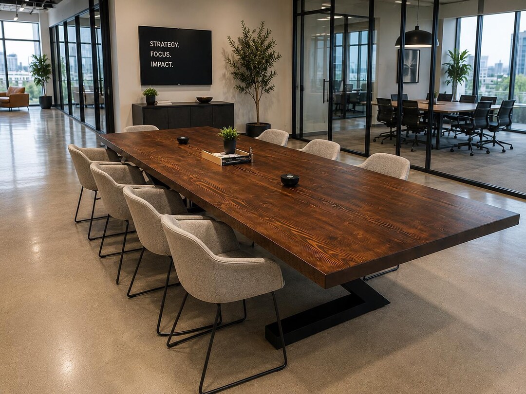 Reclaimed Wood Dining Table – Modern Farmhouse Steel Legs, USA Handmade ...