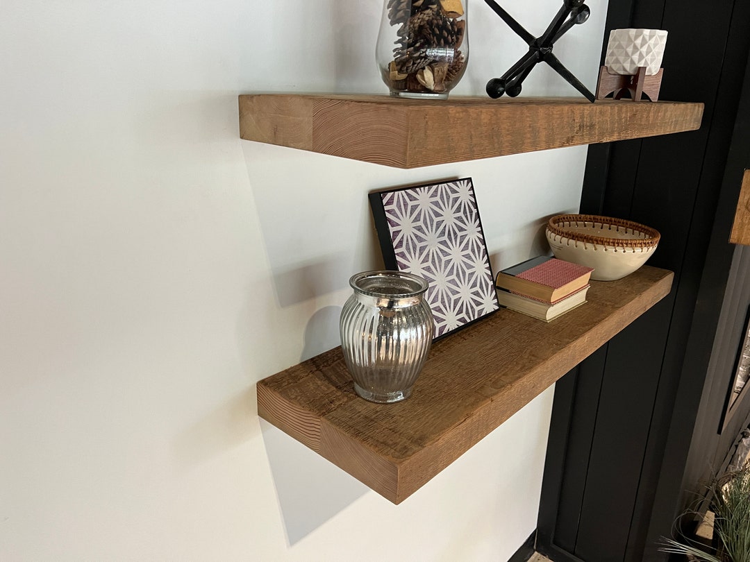 Rustic Wood Shelves, Office Shelves,solid Wood Floating Shelves,custom ...