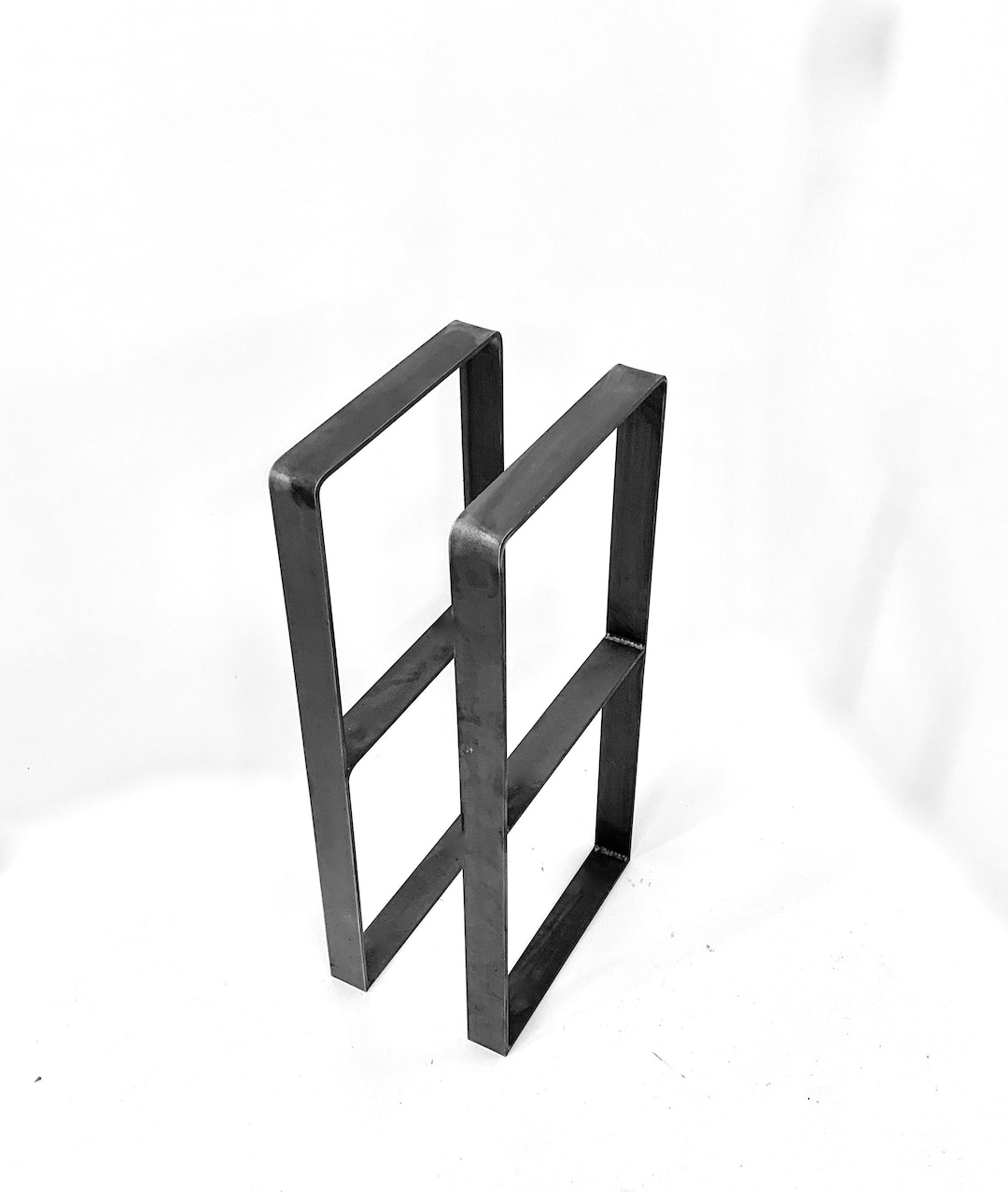 Square Flat Stock Leg's With Middle Shelf Set of (2) |(2" Wide - 1/4 ...