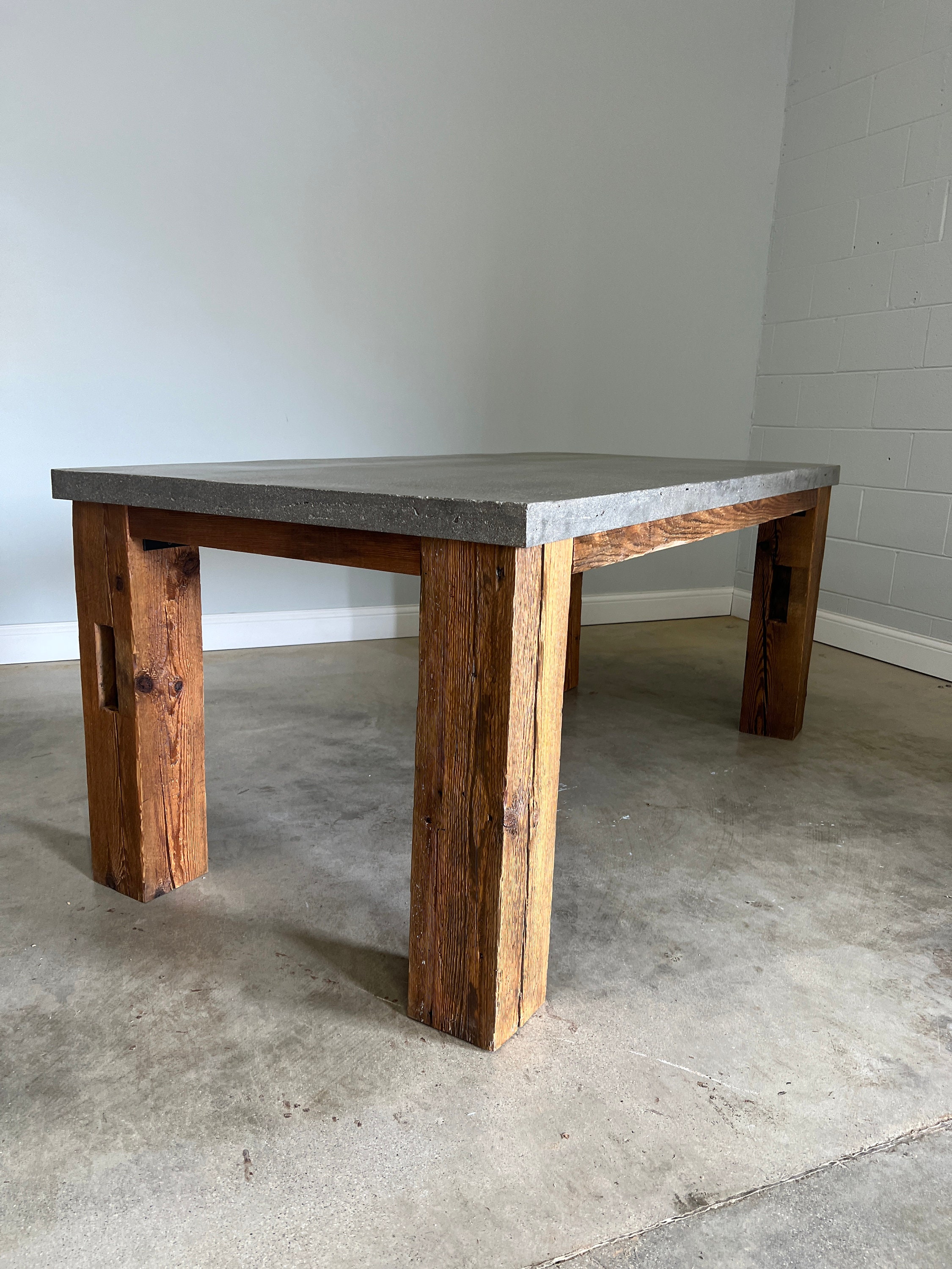 Cast concrete table top store