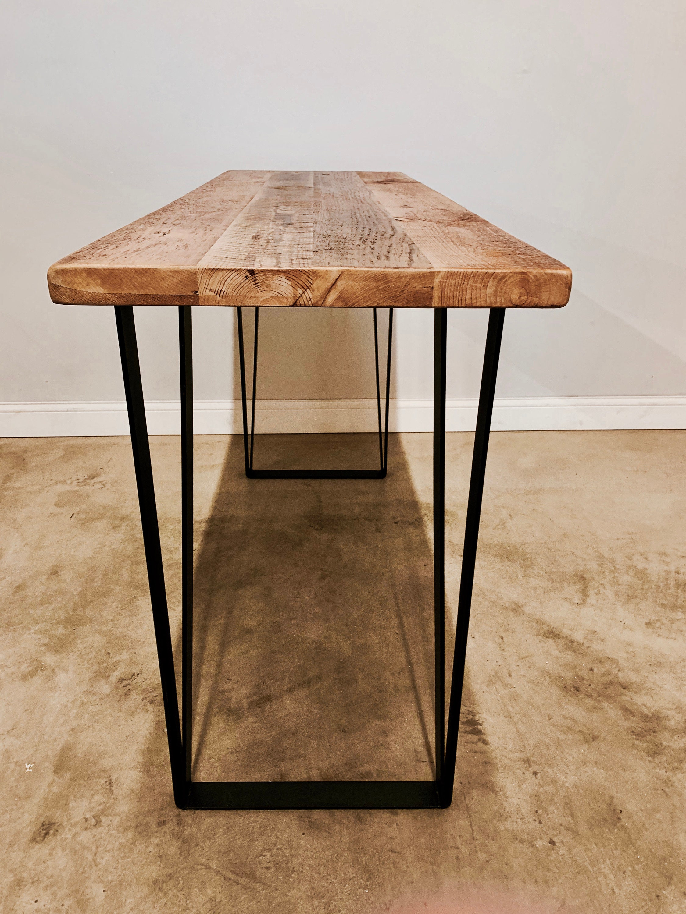 Reclaimed Urban Wood, Counter Height Entry Table, 36 Inch High,hallway ...