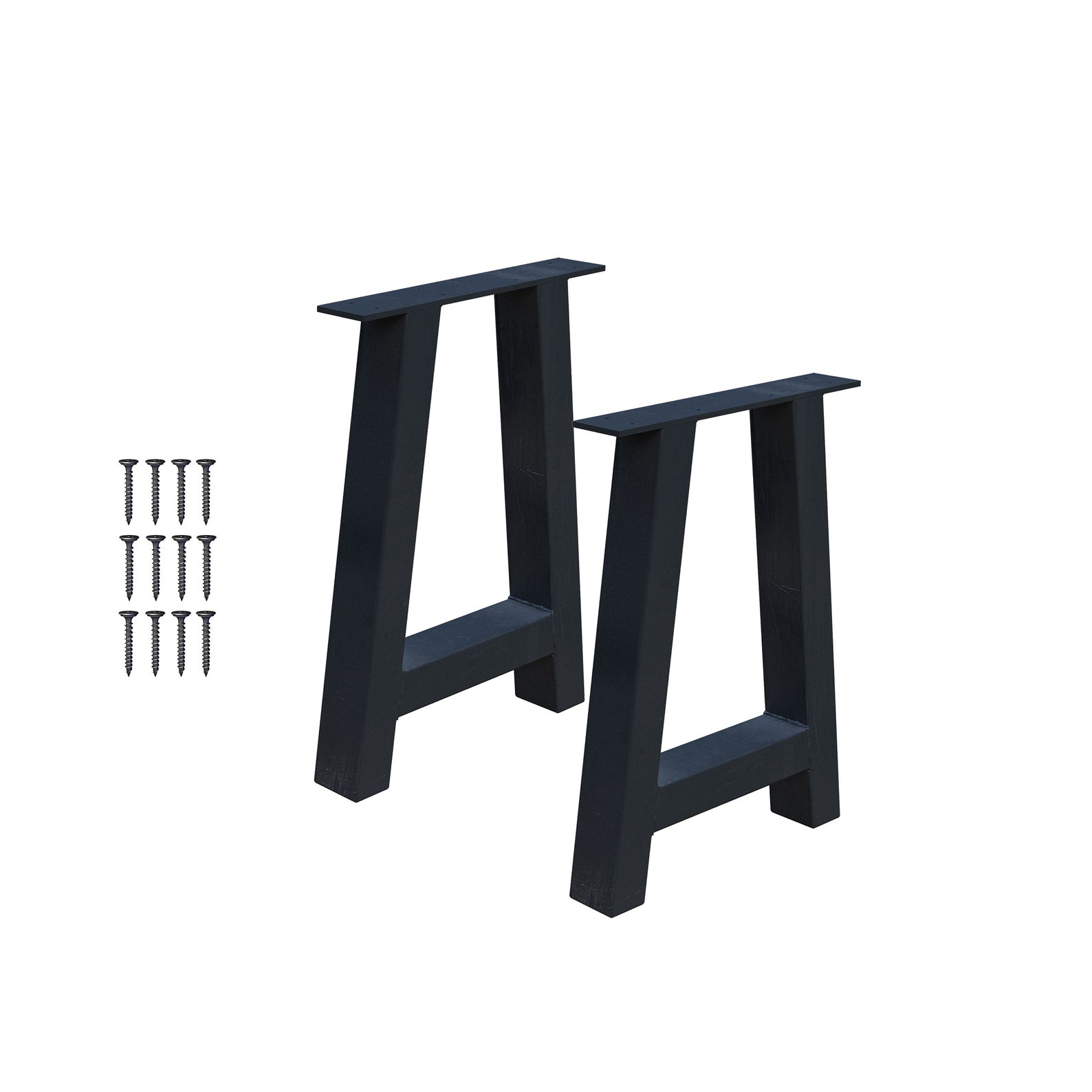 Metal Table Legs - A Frame Style - Set of 2- Powder Coated- Metal Leg ...