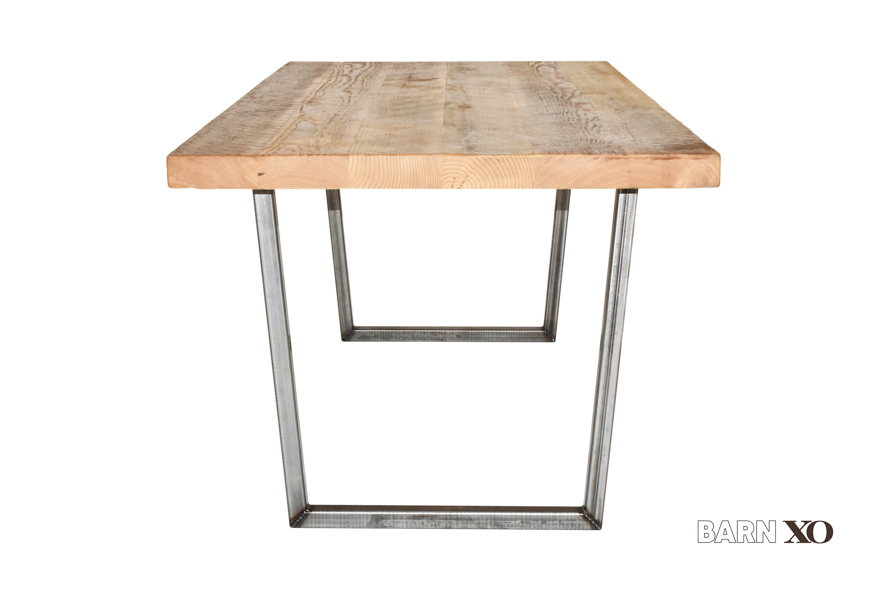 Wood Dining Table With a Solid Wood Thick Reclaimed Top and | Etsy