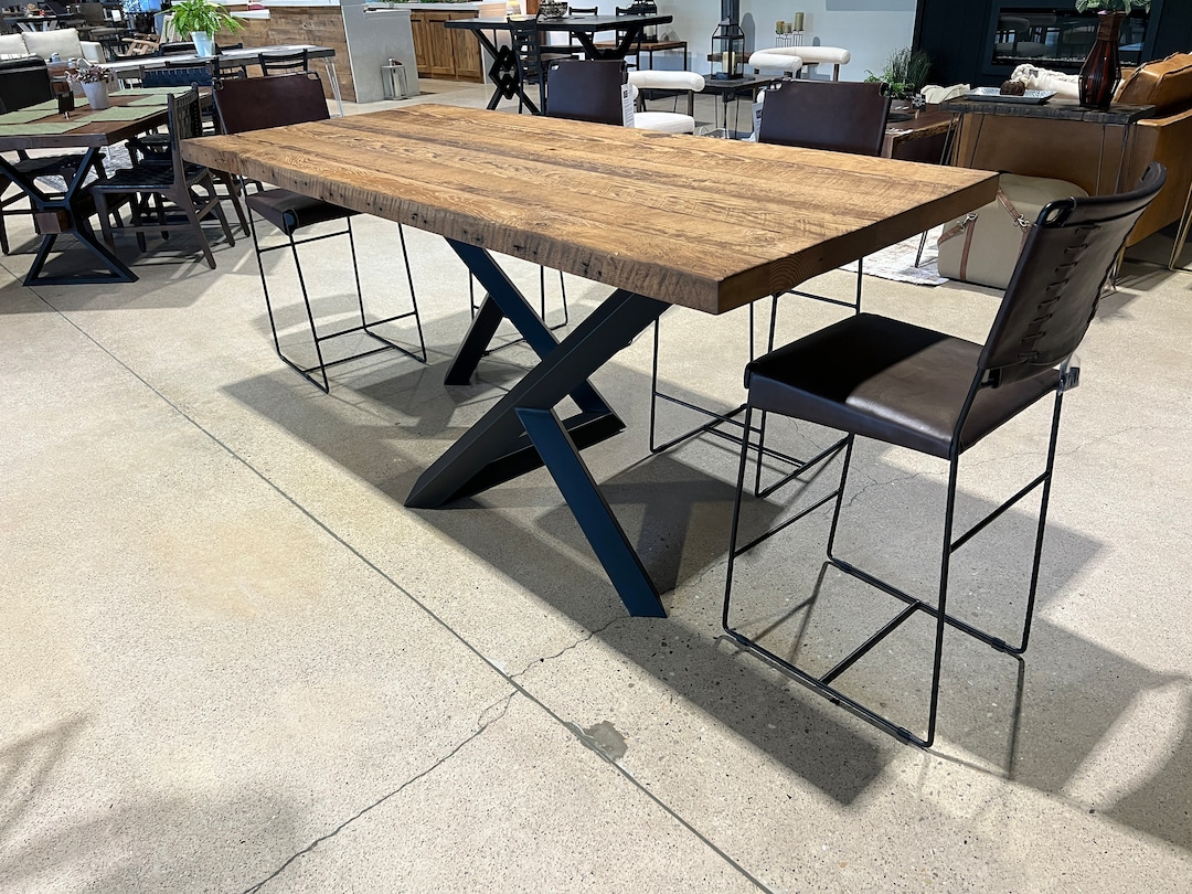 Bar Height Solid Wood Table, Standing Height , Wood Bar Table Thick ...