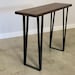 Bar/counter Heightconsole Table ,with Steel Legs , Entryway Table ...