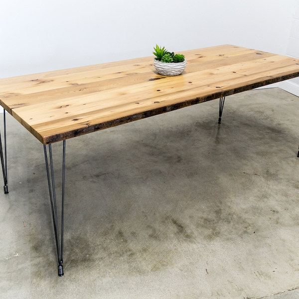 Rustic Wood Dining Table - Etsy