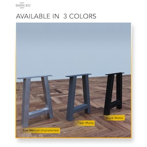 Metal Table Legs - A Frame Style - Set of 2- Powder Coated- Metal Leg ...