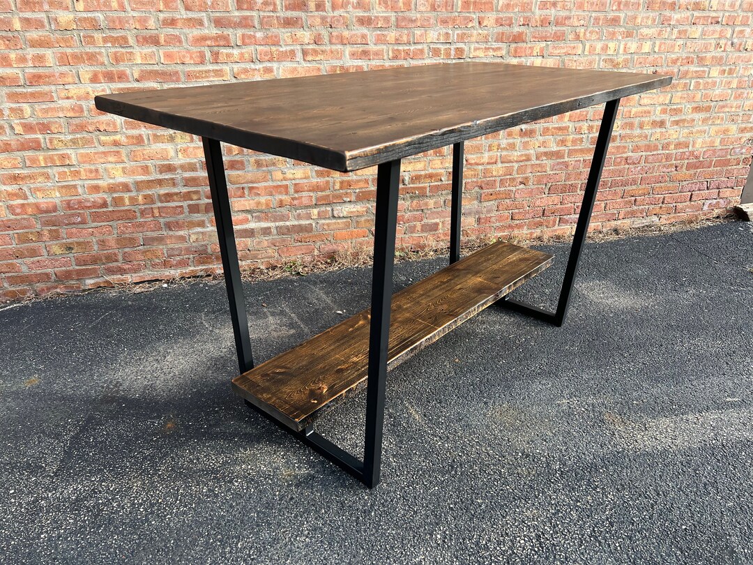 Barn Xo High Top Bar Table, Bar Height (42" High) Table With Powder ...