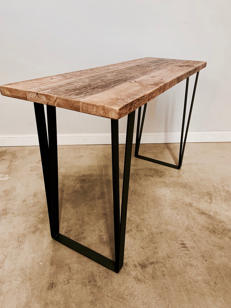 Reclaimed Urban Wood Counter Height Entry Table 36 Inch - Etsy