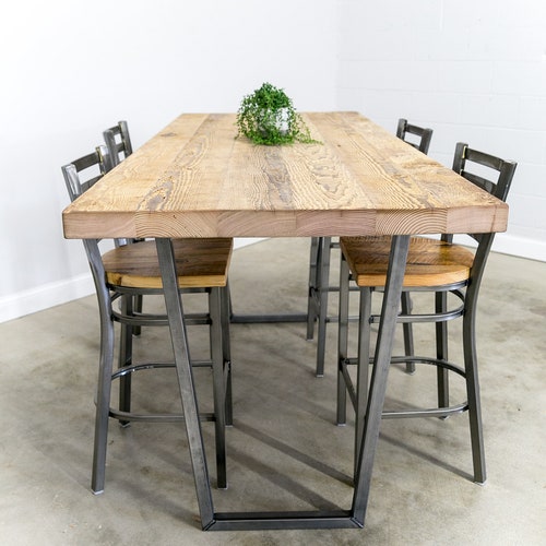 Bar Height Table Restaurant Table Pub Table With Powder | Etsy