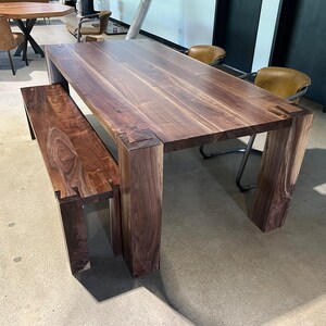English Beam Rectangular Dining Table, Black Walnut Table, Kitchen Table Custom Sizes Welcome ...